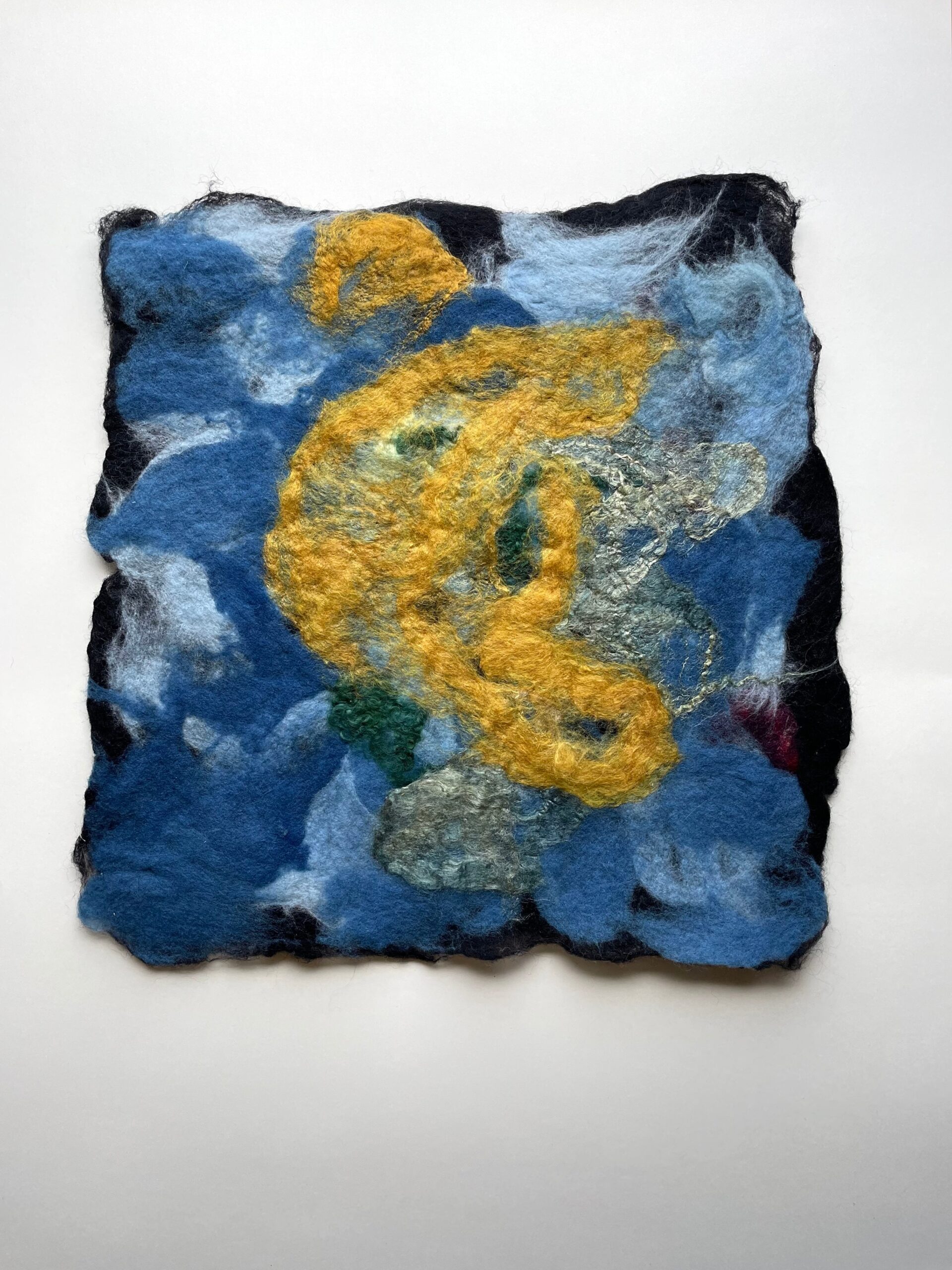 Claudy Jongstra | Vilten kunstwerk Indigo (B1) | See All This Magazine